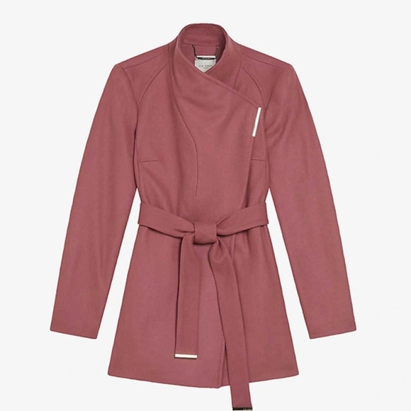 Ted Baker | Jackets & Coats | Ted Baker Dusky Pink Italian Wool Coat ...
